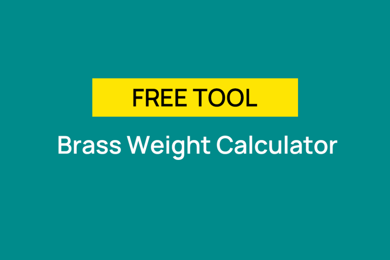 Brass Weight Calculator | MachineMFG